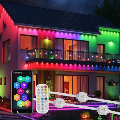 China 24V IP67 RGBW LED Outdoor Christmas Lights 25mm 1.5W Permanent Home Decoration for sale
