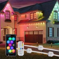China CE Certified IP67 Waterproof RGBIC Smart Eaves Light 60PCS DC12V for Outdoor House Roofs for sale