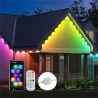 China CE Certified IP67 Waterproof RGBIC Smart Eaves Light 60PCS DC12V for Outdoor House Roofs for sale