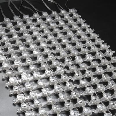 China CE ROHS Certified Flexible Mesh LED Display Panel 20mm 12V Programmable for Advertisement for sale