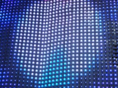 China Miracle Bean Customizable LED Mesh Curtain 120 Degree Viewing Angle 30000h Lifespan Outdoor Display for sale