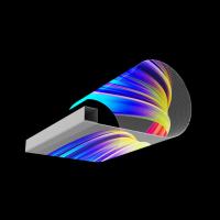 China 16mm Pixel Pitch LED Transparent Film Screen 960x240mm for Glass Advertising Display for sale