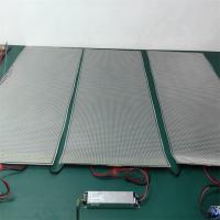 China P8 5V DC Flexible LED Transparent Film Screen 240x960mm RGB for Glass Display for sale