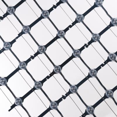 China Outdoor Flexible LED Mesh Display 30mm Pixel Pitch 1000x1000mm Panel 50000Hrs Life for sale