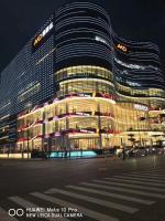 China Transparent LED Grille Mesh Screen 160° Full Colour Flexible Waterproof RGB 50mm DMX512 for sale
