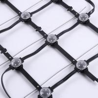 China 100mm Pixel Pitch Full Color Flexible LED Mesh Screen 12V IP67 Outdoor Advertising for sale