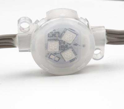 China Outdoor 3cm RGB SMD5050 LED Point Light Source IP67 Waterproof DC12V 0.75W for sale