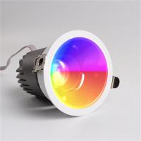 China 84mm Round 20W Trimless LED Downlight with RGBW Color Technology - IP20 Rated Recessed Ceiling Light for sale