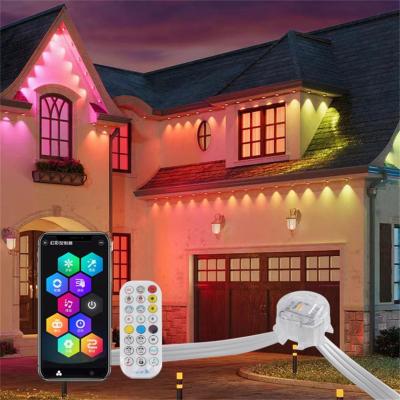 China Smart RGB Outdoor Christmas Lights 20MM DC12V App Controller IP67 Waterproof for Roof Eaves Decoration for sale