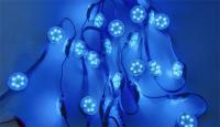China DC24V 50mm DMX LED RGB String Lights IP67 Waterproof Outdoor Holiday Point Lights 3W for sale