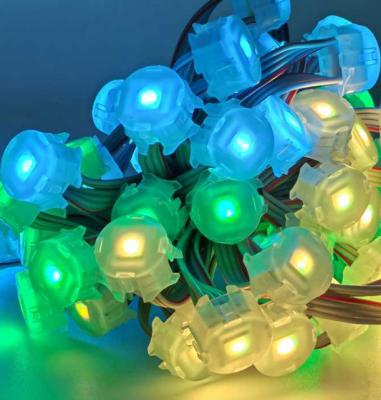 China 20mm DC 12V Digital RGB LED Pixel Light IP67 Waterproof 0.8W per Pixel for Commercial Lighting for sale