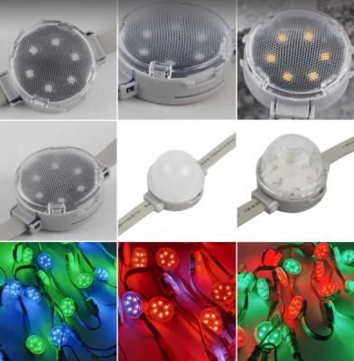 China 50mm RGB Dot Pixel LED Point Light DC24V IP67 Outdoor Facade Building 1.5W for sale