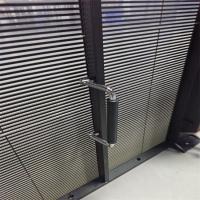 China Indoor LED Transparent Display Screen P2.6-5.2 1500cd Brightness Full Color Grille Window Advertising for sale