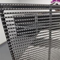 China 6000CD HD Transparent LED Grille Screen - 1000mm x 1000mm Module Size with IP65 Rating for sale