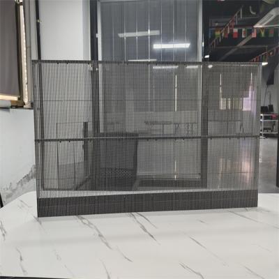 China XH-GSp3.91-7.8 LED Grille Display Screen - 500x1000mm Module, 4500cd/m² Brightness, IP65 Rated for sale
