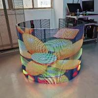 China Full Color High Brightness RGB Grille Transparent LED Display Panel P3.9-7.8 2000cd for sale