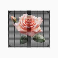 China Flexible Pixel LED Mesh Display Transparent Outdoor Waterproof P3.91 Grille Screen 1000x1000mm for sale