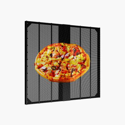China Flexible Pixel LED Mesh Display Transparent Outdoor Waterproof P3.91 Grille Screen 1000x1000mm for sale