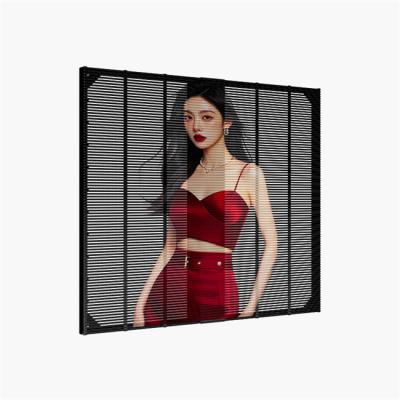 China Outdoor Waterproof P3.9-7.8 Transparent LED Grille Screen 1000x1000mm 2000cd Brightness for sale