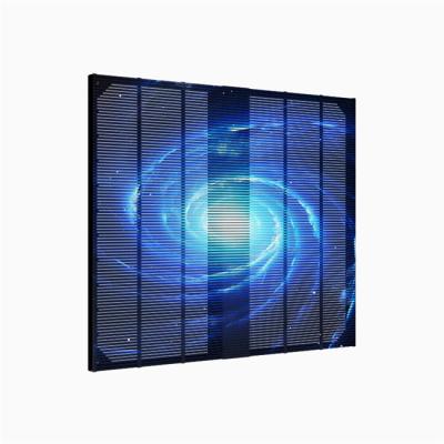 China P2.6-5.2 Outdoor Transparent LED Mesh Display 1500cd Brightness 100000h Lifetime for Shop Windows for sale