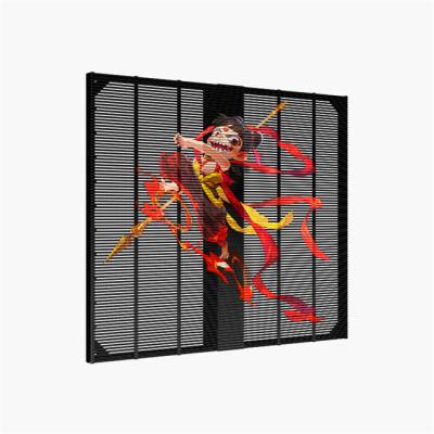 China IP65 Full Color Indoor LED Grill Screen Transparent Wall Display P2.6-6.25 6000cd for sale