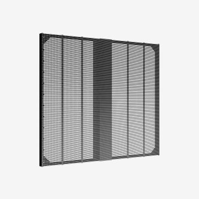 China P3.9-7.8 Full Color Transparent LED Grille Screen 2000cd Brightness 1000x1000mm Panel for sale