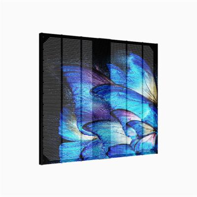 China P3.91 Transparent LED Grille Display 2000cd Outdoor Indoor IP45 High Brightness Advertising Screen for sale