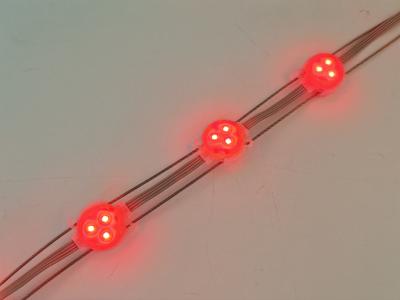 China 30mm Aluminum Profile RGB LED Pixel Light IP67 Waterproof DC12V 0.75W SMD3535 Permanent Christmas Point Lights for sale