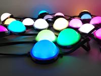 China RGB 50mm LED Point Light Source IP67 1.5W DMX512 Addressable for Stage Building Facade Landscape for sale