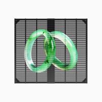 China High Transparency P3.91 Full Color LED Grille Display 800W/m2 IP65 4500cd/sqm for sale