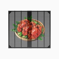 China High Transparency P3.91 Full Color LED Grille Display 800W/m2 IP65 4500cd/sqm for sale