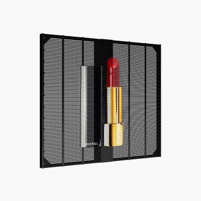 China Full Color Ceiling Transparent LED Grille Screen P2.6 1500cd Indoor Outdoor Interactive Display for sale