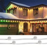 China Christmas Colorful LED Eaves Light Decorations Waterproof IP67 Plastic Body 12V RGBW 1W for sale