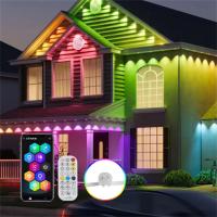 China Christmas Colorful LED Eaves Light Decorations Waterproof IP67 Plastic Body 12V RGBW 1W for sale