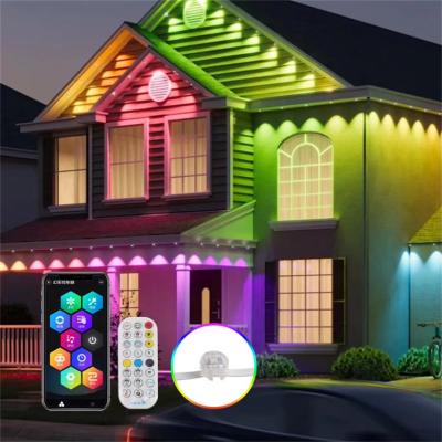 China Christmas Colorful LED Eaves Light Decorations Waterproof IP67 Plastic Body 12V RGBW 1W for sale