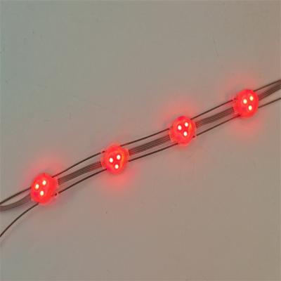 China DC12V 30mm RGB LED Pixel Light 3x SMD5050 Addressable IP67 Waterproof for Outdoor Sign for sale