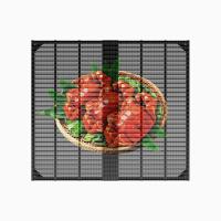 China P3.91 LED Grille Display 1000x1000mm IP45 High Transparency Advertising Screen for sale