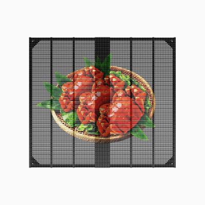 China P3.91 LED Grille Display 1000x1000mm IP45 High Transparency Advertising Screen for sale