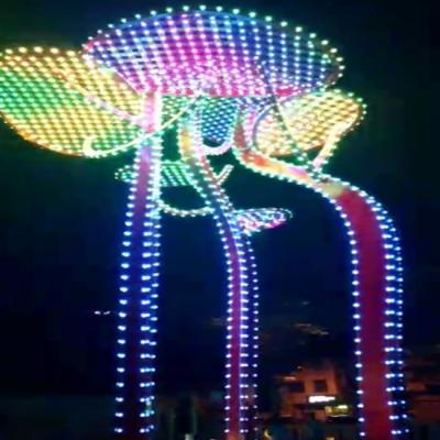 China IP67 Waterproof RGB LED Point Light 1W DC24V Programmable for Landmark Decoration for sale