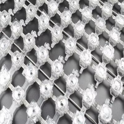 China P50 Outdoor Portable Mesh LED Curtain Screen 48 Pixels DMX512 RGBW for Building Lighting for sale