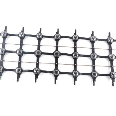 China Waterproof LED Mesh Screen 25mm 12V PC Material Advertising Curtain Display IP67 for sale