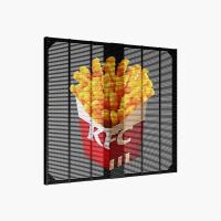 China 2.6mm Indoor LED Grid Screen Full Color Mesh Transparent Grille Display 1000x1000mm 4500cd for sale