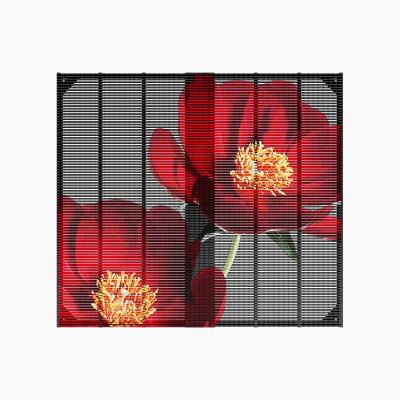 China 2.6mm Pixel Pitch 4500cd/m2 Transparent Glass LED Grille Screen for Indoor Outdoor Full Color Advertising for sale
