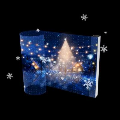 China Soft Transparent Glass LED Display Adhesive Cuttable Seamless Grille Screen 8mm Pixel Pitch 600W for sale