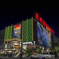 China Flexible LED Pixel Mesh Screen 30mm Outdoor Building Media Facade Point Light Net Curtain 12V IP67 for sale