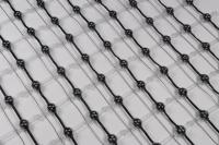China Flexible LED Pixel Mesh Screen 30mm Outdoor Building Media Facade Point Light Net Curtain 12V IP67 for sale