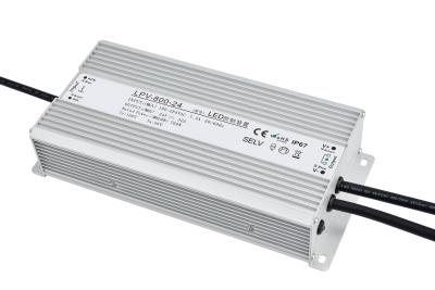 China Outdoor Waterproof Slim LED Power Supply 800W 24V 27A for LED Strips Signage Lightbox for sale