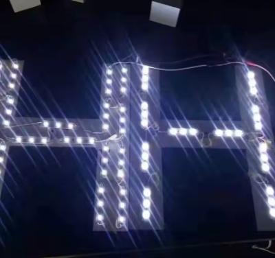 China 12V Mini LED Modules 3LED SMD 2835 0.48W Cold White with Lens for Sign Billboard for sale