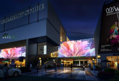 China P20 Indoor Transparent LED Display 2500cd Brightness DC5V 480x1200mm High Transparency Window Screen for sale
