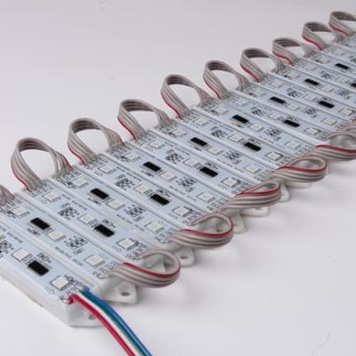 China SMD2835 DMX512 DC12V 1W IP67 Ultrasonic Injection LED Module 78x13mm 100lm 160 Degree for sale